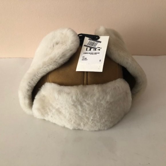 UGG | Accessories | Ugg Shearling Suede Leather Aviator Trapper Water ...